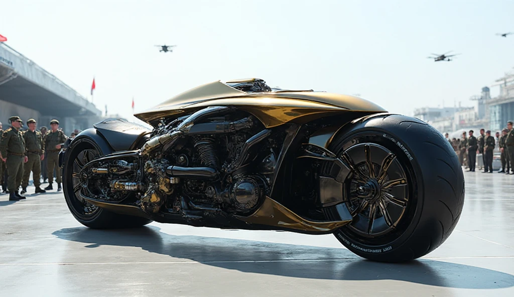 A massive futuristic American military superbike by[Rolls-Royce ...