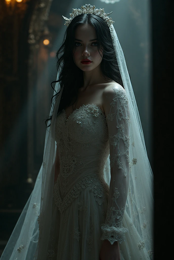 A beautiful vampire bride - SeaArt AI