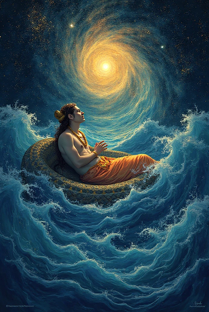 Relationship Slides Text: from Vishnu's sleep Mahamaya（fantasy - SeaArt AI