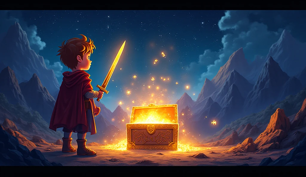 Epic YouTube thumbnail, magical fantasy adventure style, a glowing ...