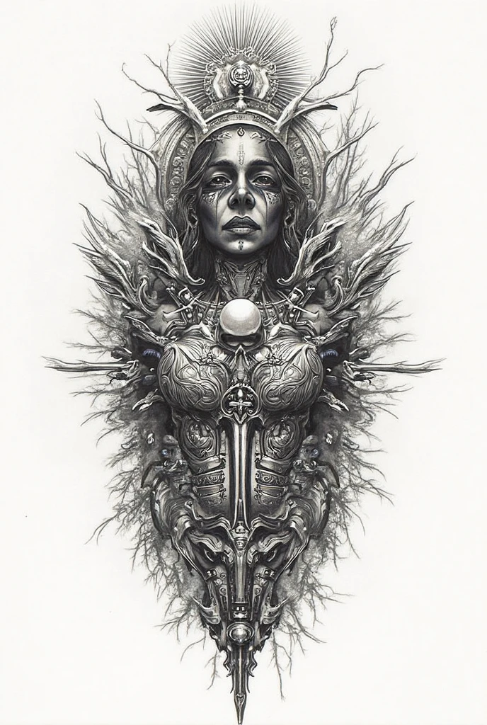 Tattoo sketch - SeaArt AI