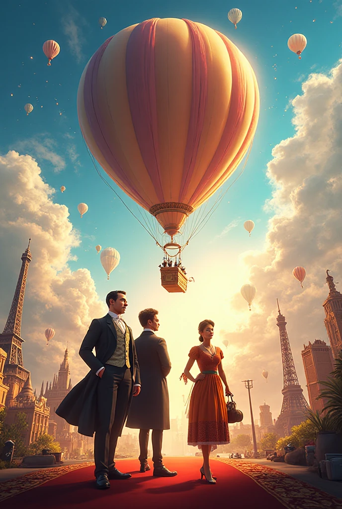 3D animation HD book cover illustration for Around the World in Eighty ...