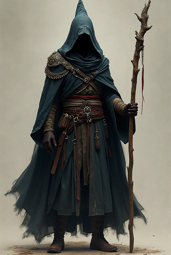 Wizard in light assassin style clothing (inspired by Assassin - SeaArt AI