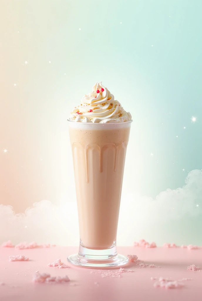 Design a premium, aesthetic outdoor billboard for a milkshake brand ...