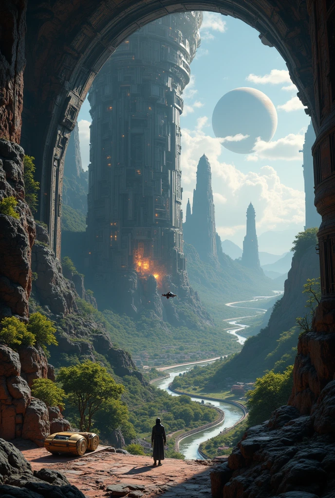 Space Fantasy、(o'neil A huge cylinder-shaped space colony - SeaArt AI