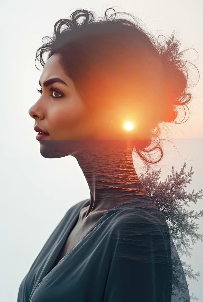 High quality, 8K Ultra HD, A beautiful double exposure that combines an ...