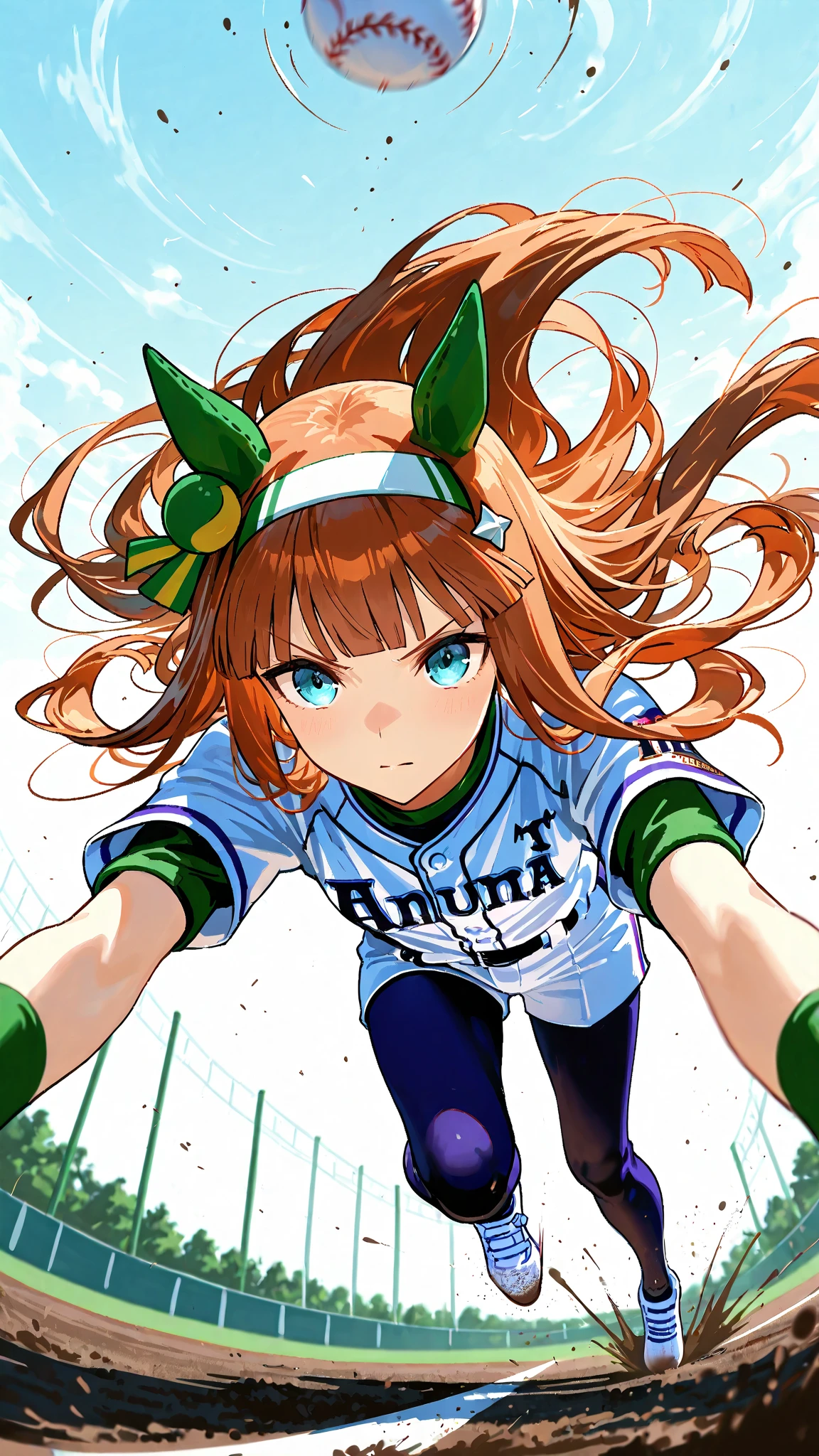 The opposing team's pinch runner is Silent Suzuka