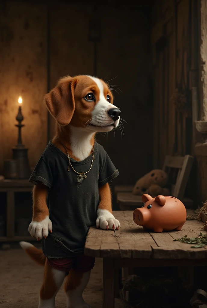 Ultra-realistic cinematic image of an anthropomorphic beagle puppy ...