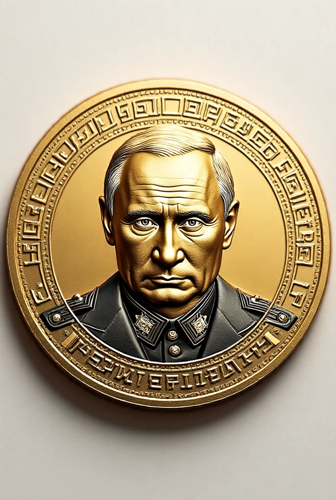 The coin with Putin on it - SeaArt AI