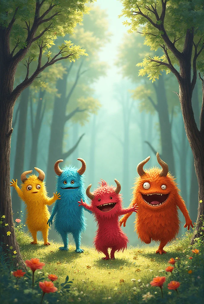 Tale: “The Friendly Monsters” Five very special little monsters lived ...