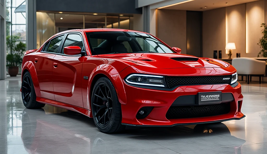 Realistic of futuristic (2026 Dodge Charger Hellcat Hemi Car - SeaArt AI