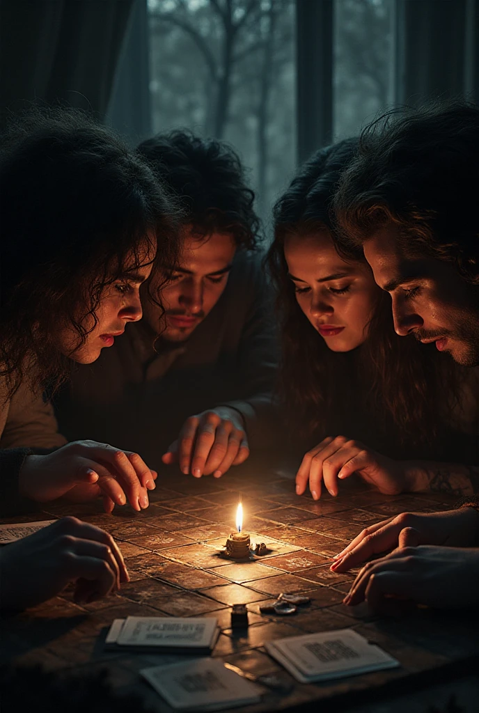 Picture of trying to play the werewolf killing board game - SeaArt AI