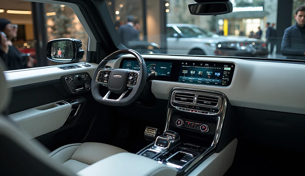 Highly detailed and realistic full interior of white color 2025 land ...