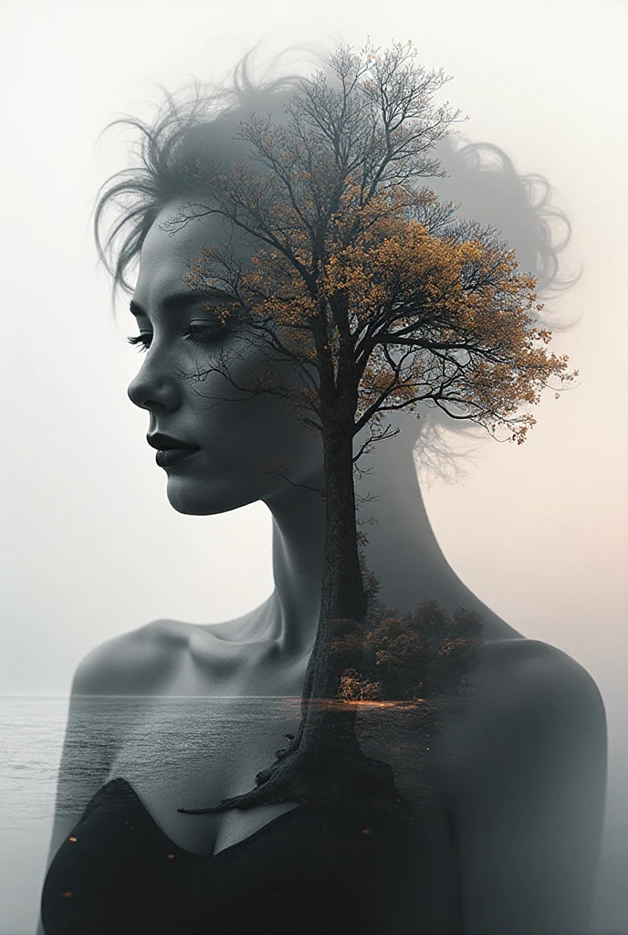 High quality, 8K ultra HD, Una hermosa double exposure que combina una ...