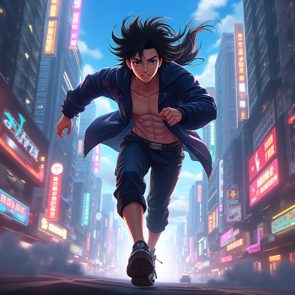 Anime、Run、handsome - SeaArt AI