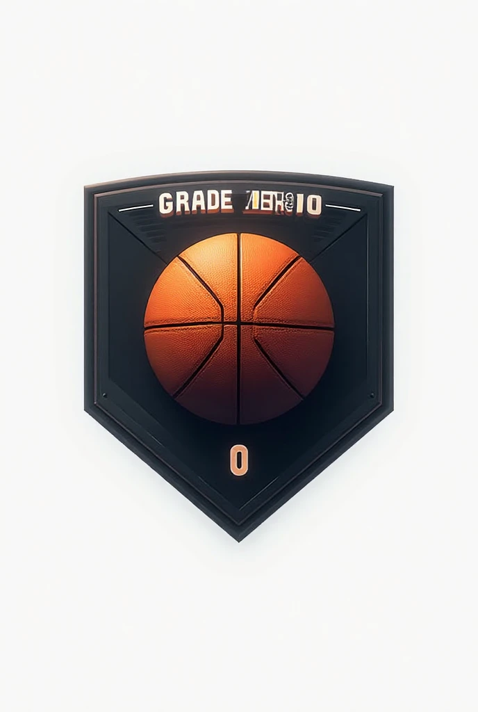 Basketball logo with the acronym Grade Zero 0° shield - SeaArt AI