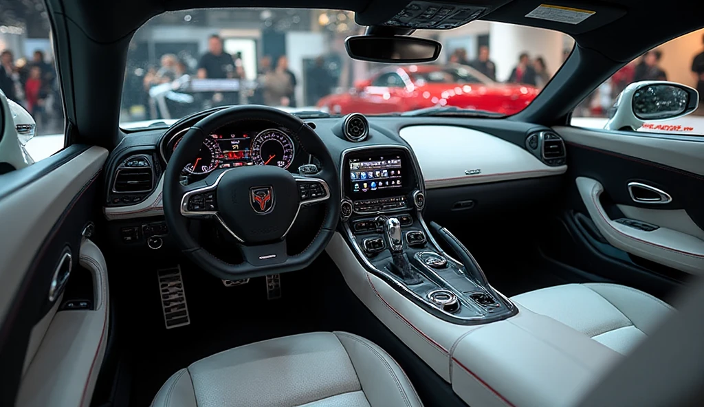 Highly detailed and realistic interior Ultra Luxury white Color - SeaArt AI