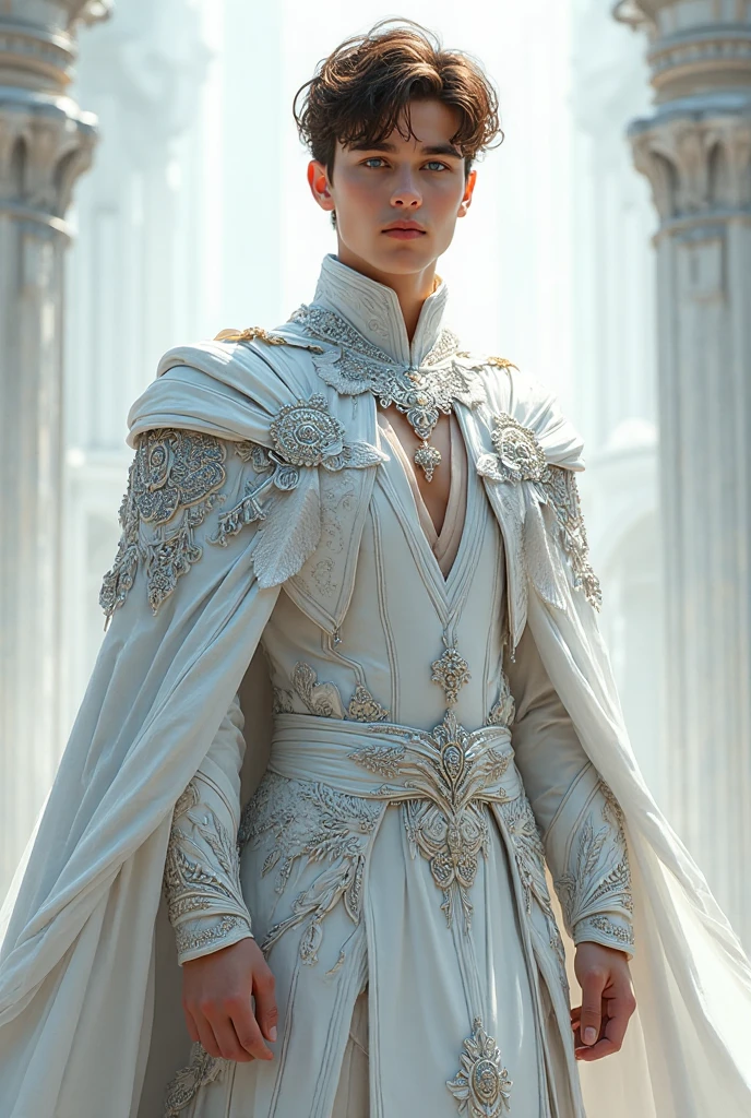 HD, realistic, full-body portrait of a lean, tall, teenage male with ...