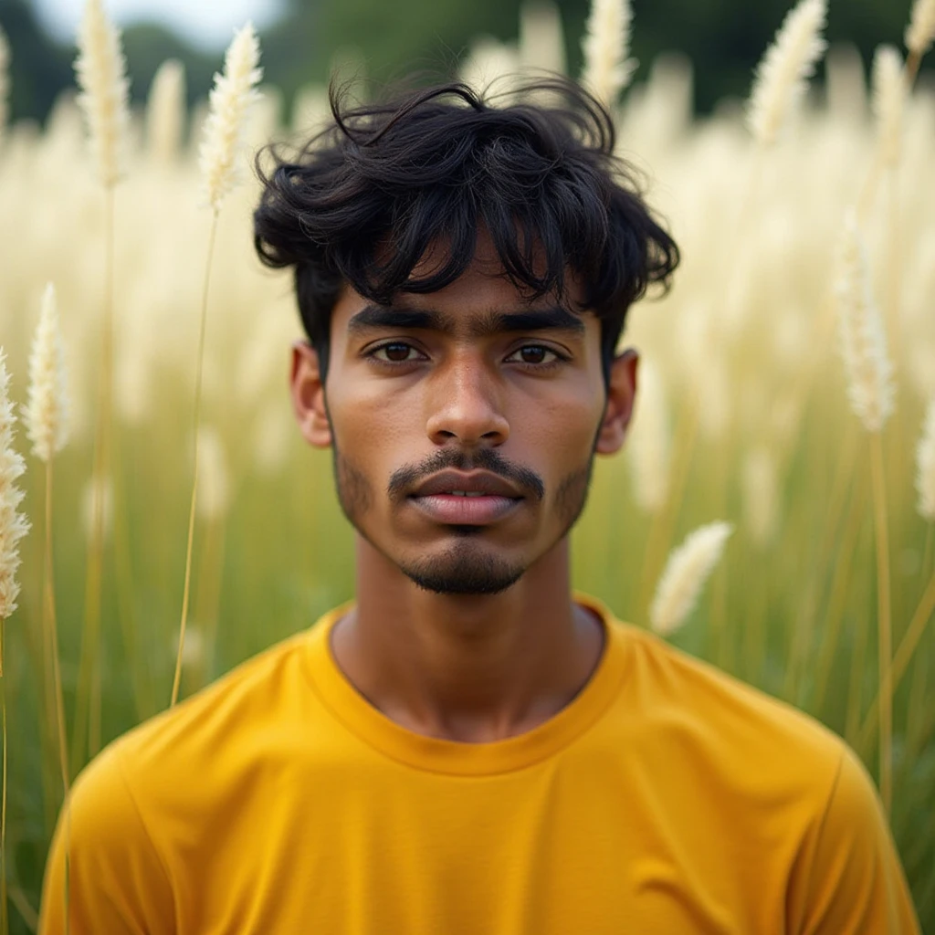 A photorealistic portrait of a young South Asian man with dark - SeaArt AI