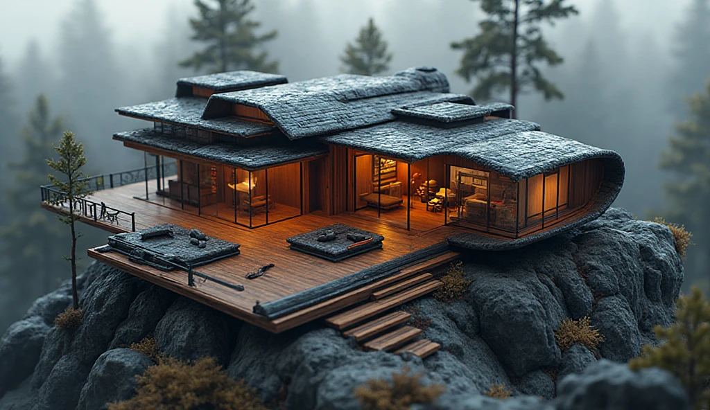 Epic, Cinematic, Isometric 3D Model of a Futuristic, Sublime sci ...