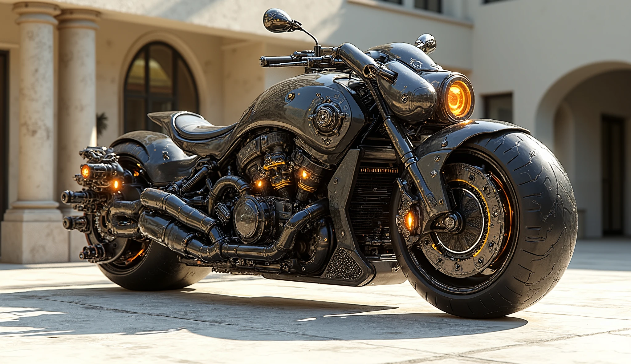 A colossal futuristic American military superbike ( Mesarati 3100 ...
