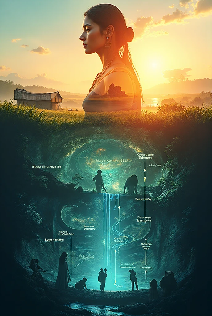 High quality, 8K Ultra HD, A beautiful double exposure that combines an ...