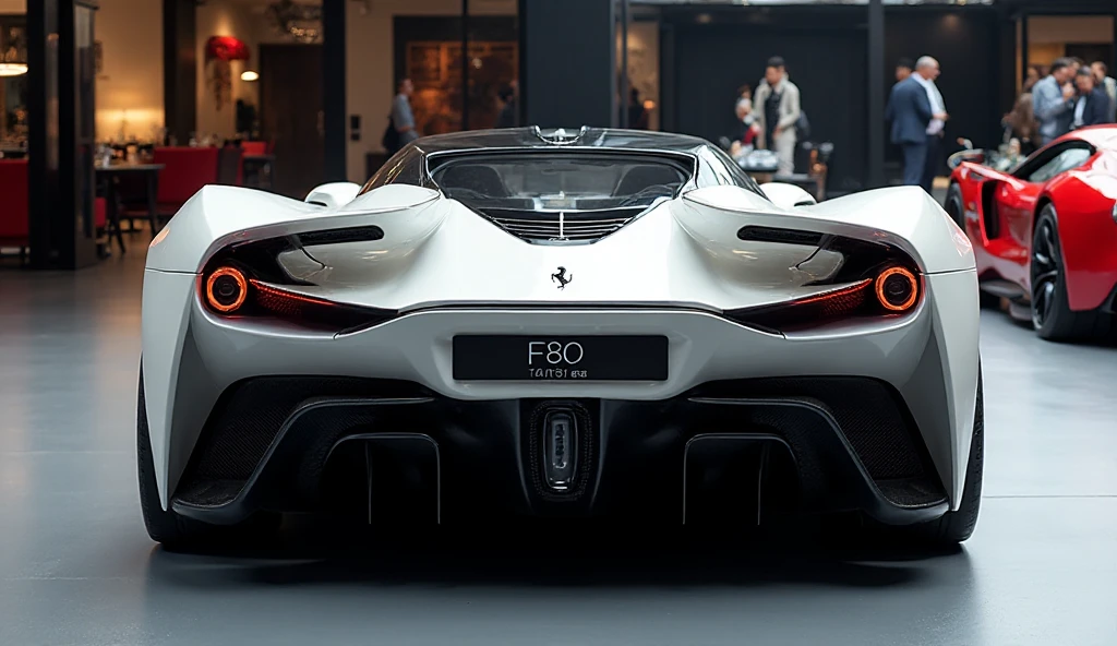Design Back car JUST Full back view of a ultra luxurious 2026 Ferrari ...
