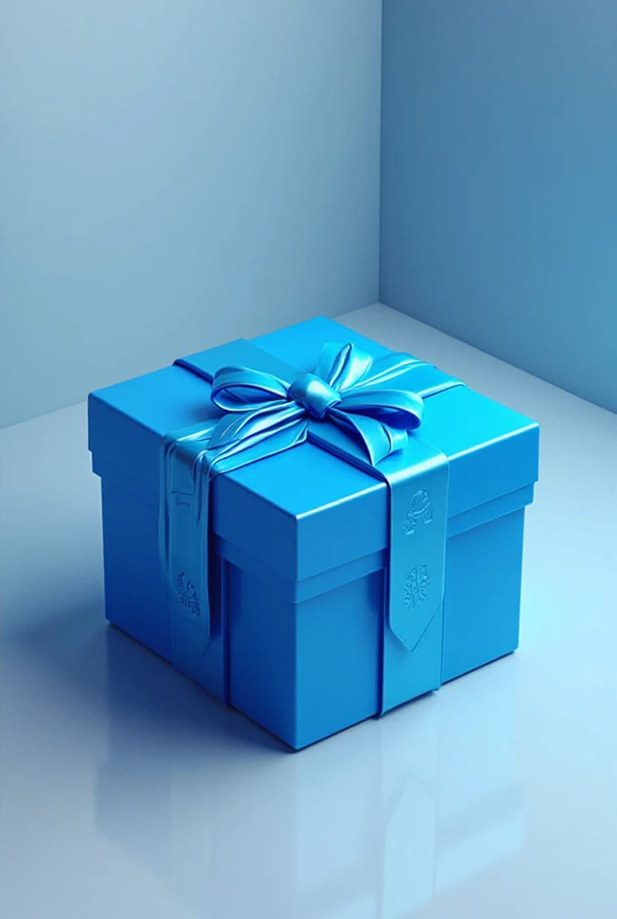 Create a gaming asset gift box blue - SeaArt AI