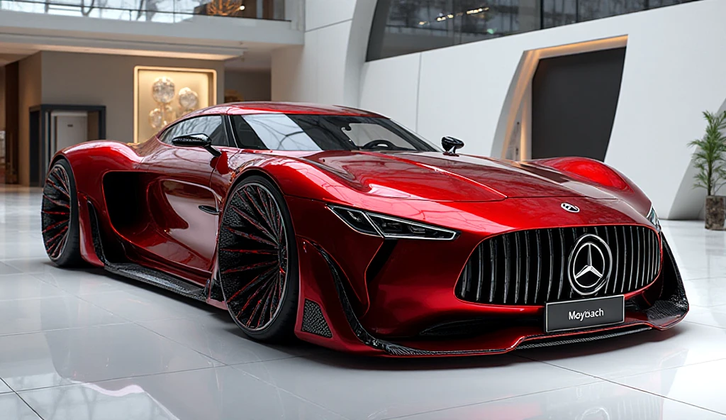 Design car front right side,view of a ultra luxurious 2026 Mercedes ...