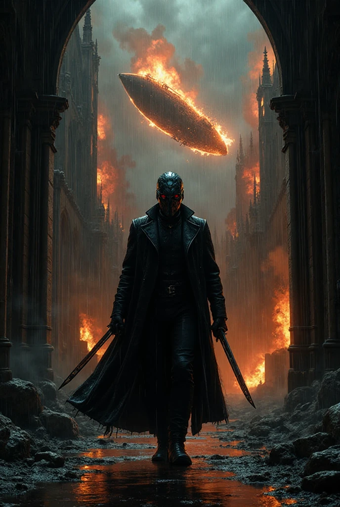 Masterpiece, ultra-detailed, dark cinematic realism. A mysterious ...