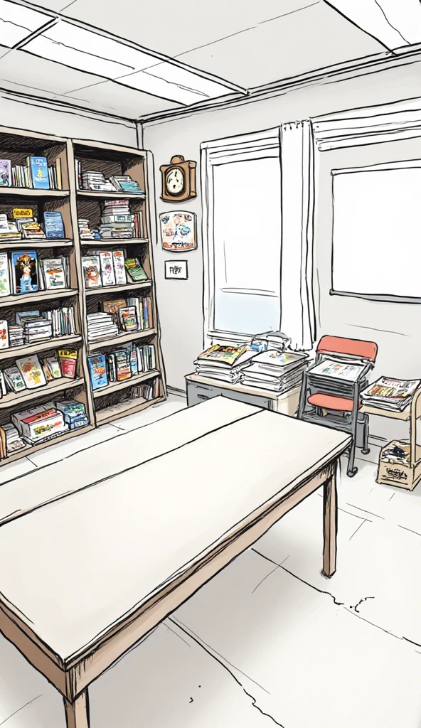 Manga doodle illustration::2 A sales office run by an anime otaku ...