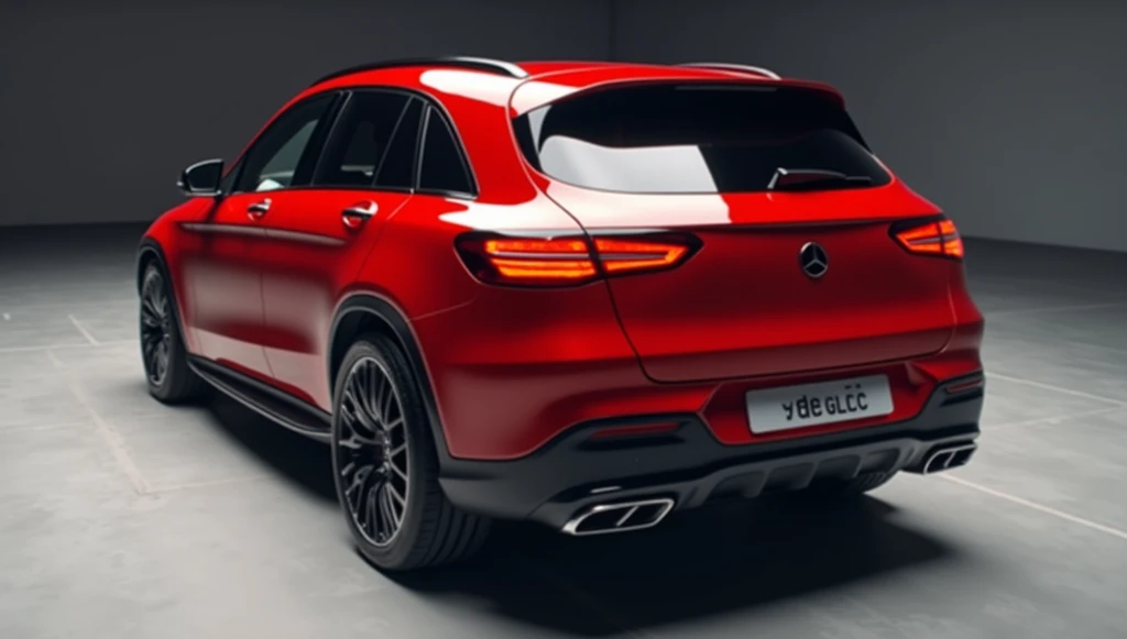 Side front view of painted white with shiny clour 2026 Mercedes GLC ...