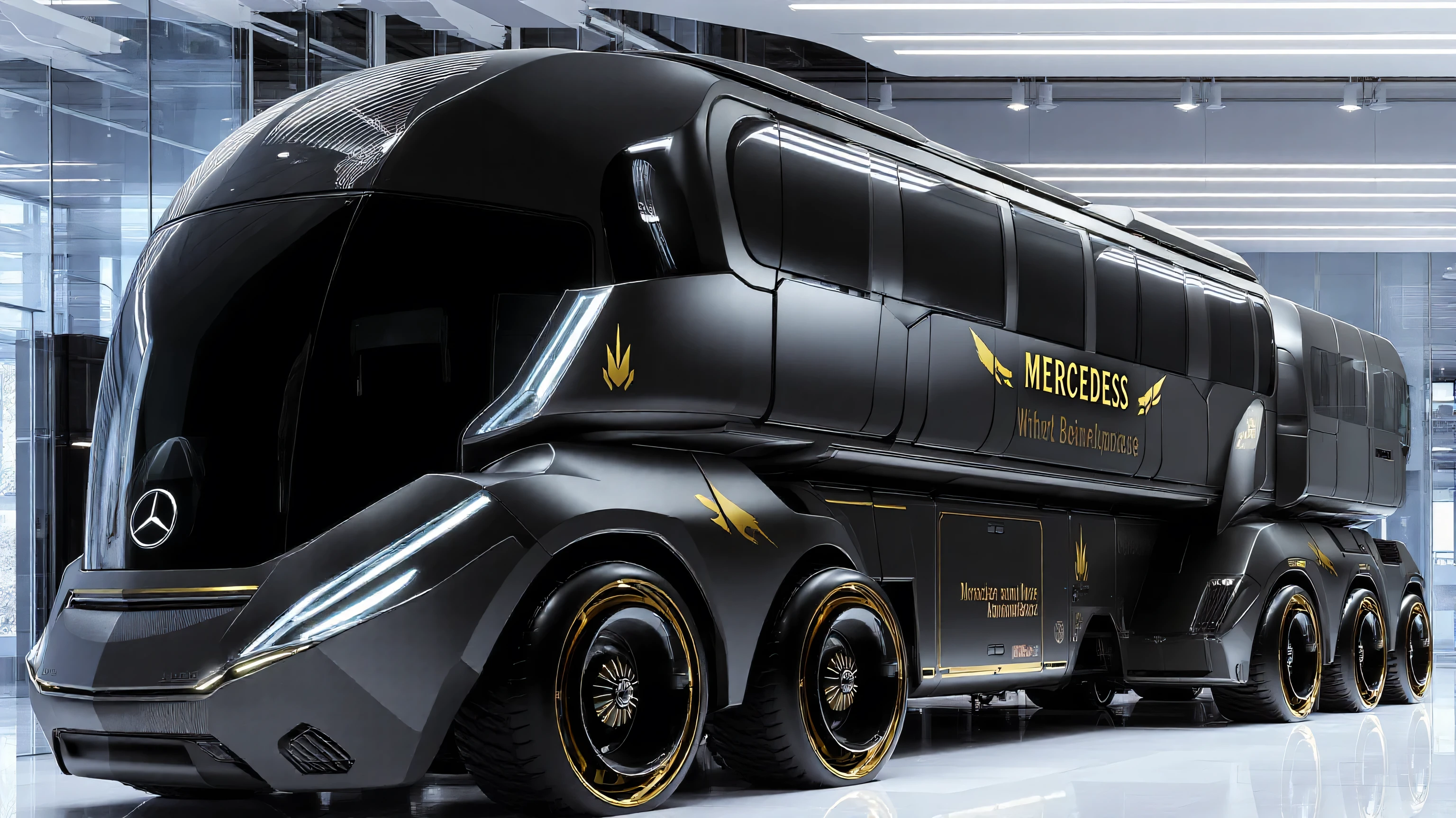 DE_style, A futuristic luxury motorhome designed by Mercedes - SeaArt AI