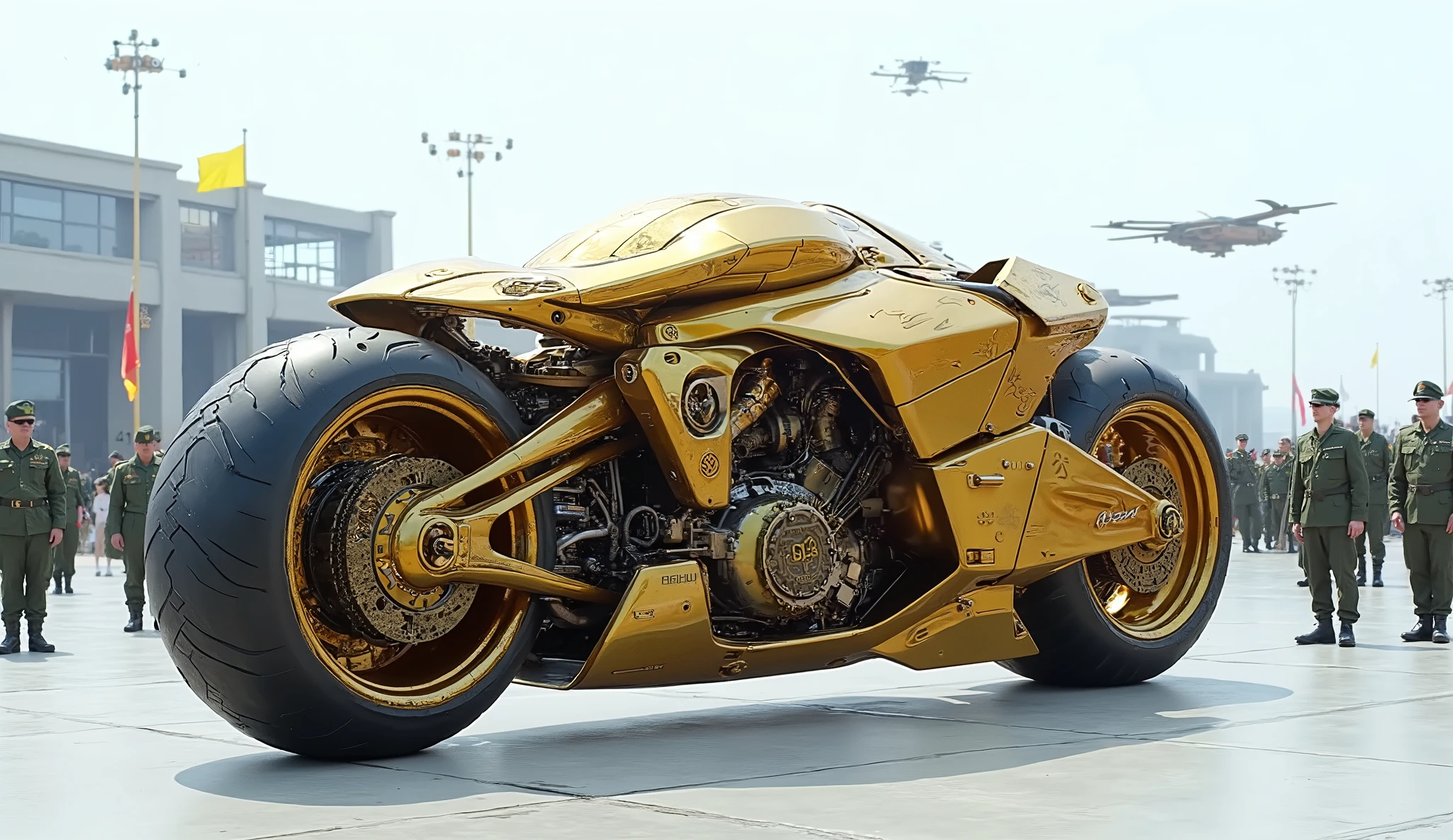 A massive futuristic American military superbike by[Suzuki heavy bike ...