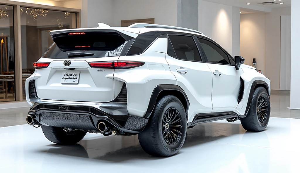 Design (back left side) view of a ultra luxurious 2026 Concept - SeaArt AI