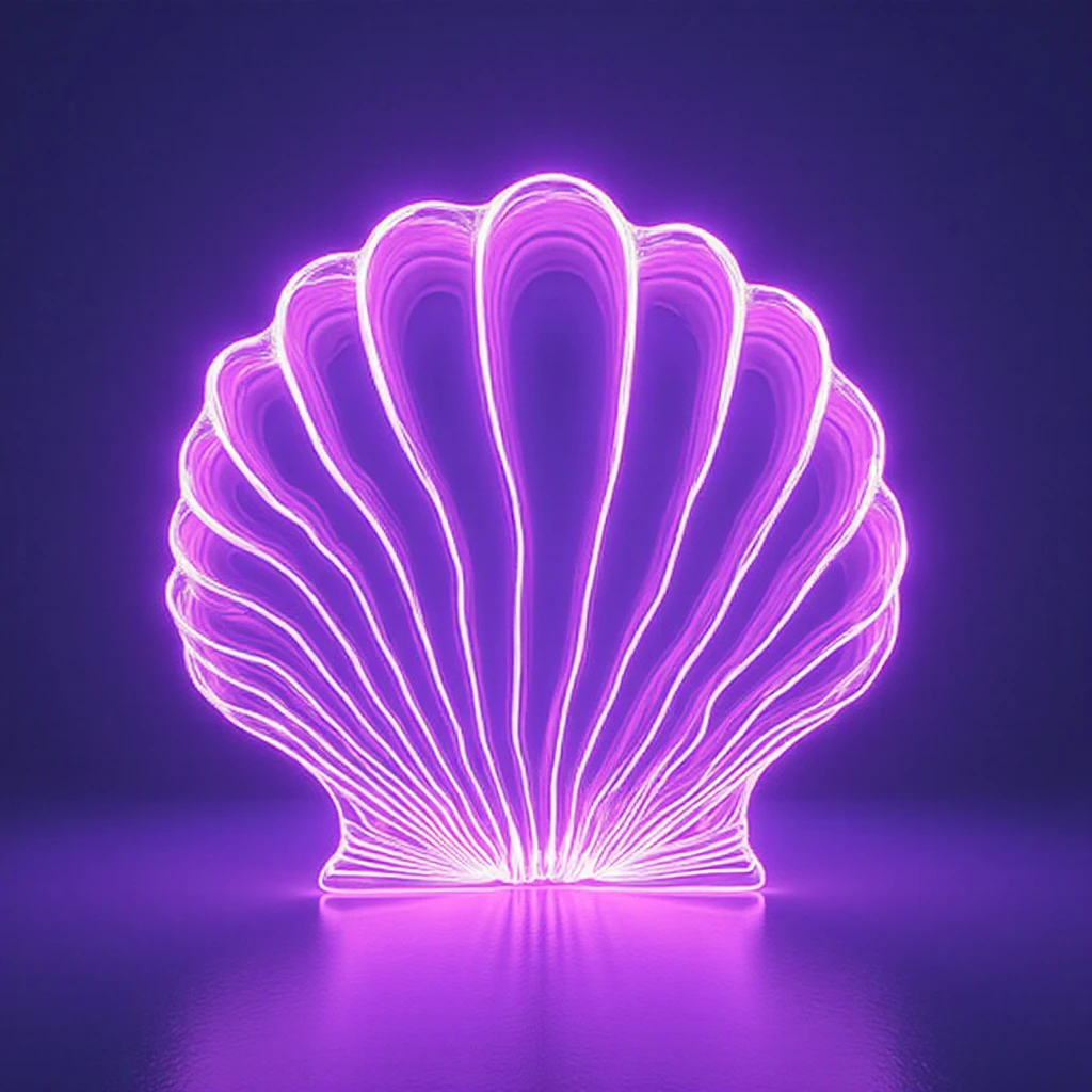 Make the “seashell” letter a pretty neon purple color in Korean with a ...