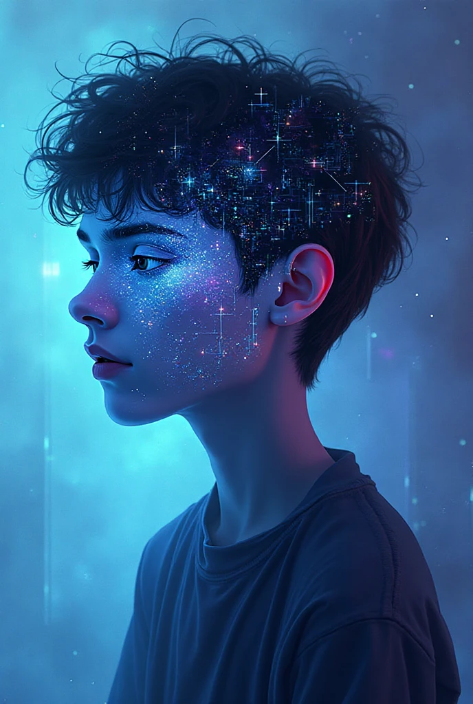 Create a digital artistic illustration that shows the balance between ...
