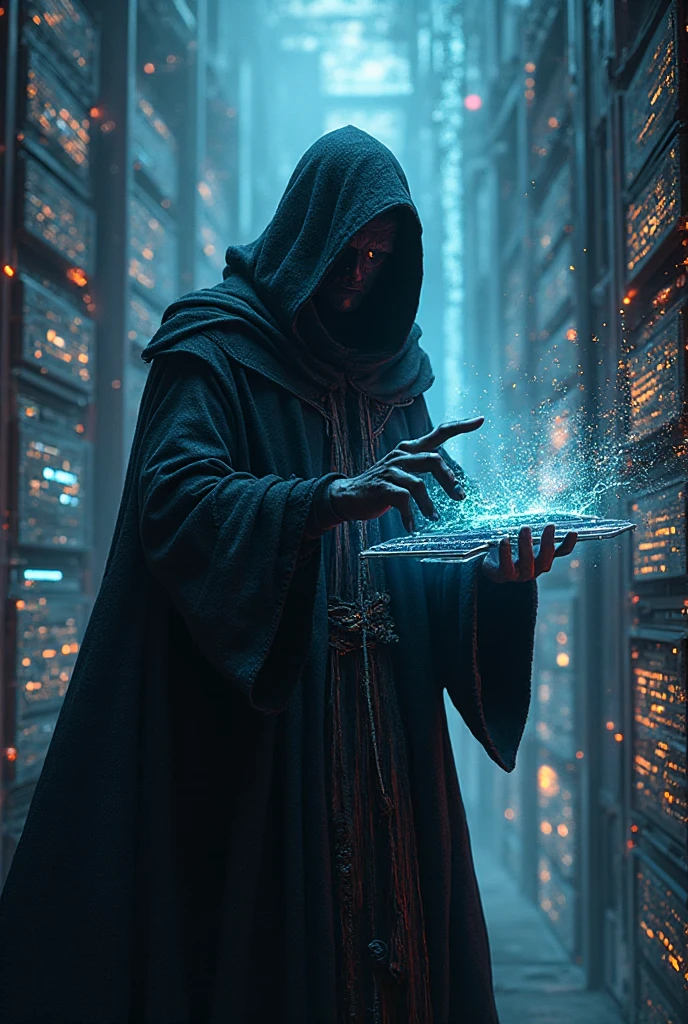 Mysterious wizard of technology - SeaArt AI