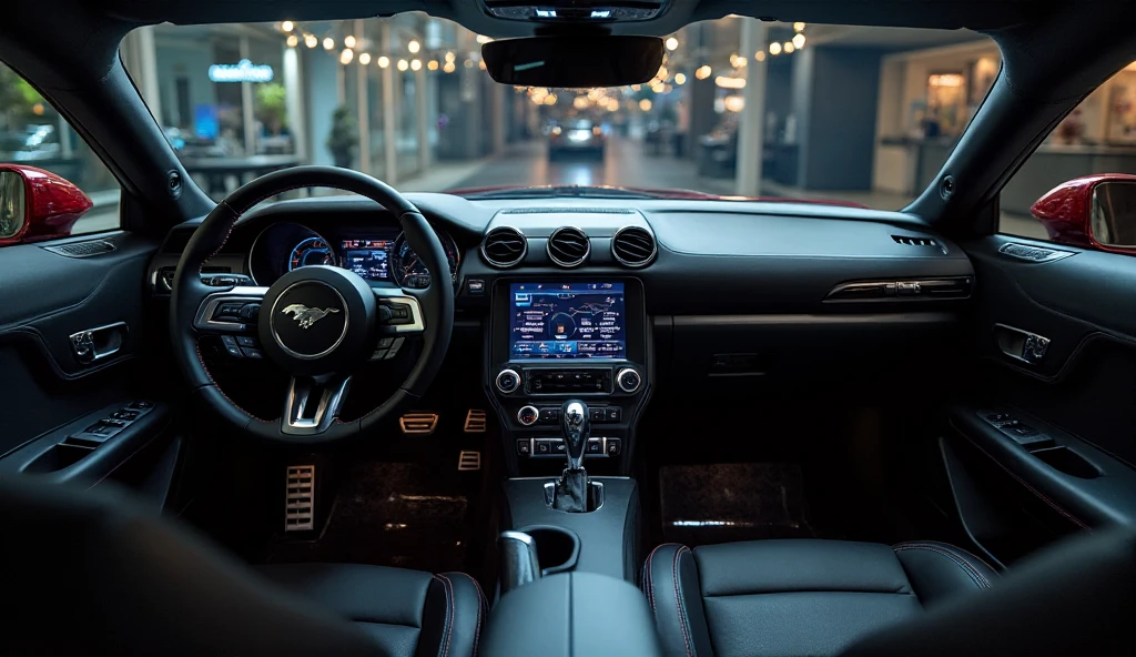 2027 Ford mustang Boss 302 an aultra luxurious interior dashboard with ...