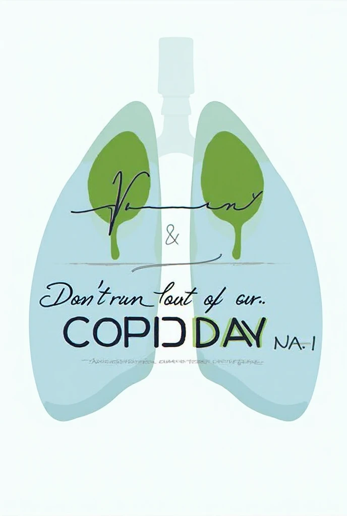 "Design a professional logo for World COPD Day. The logo must include ...
