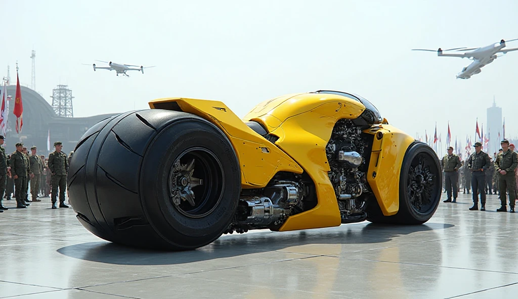 A massive futuristic American military superbike by[BMW ...