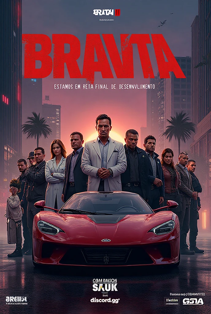 Visual & Scene: Ultra-realistic cinematic poster, GTA V-inspired style ...