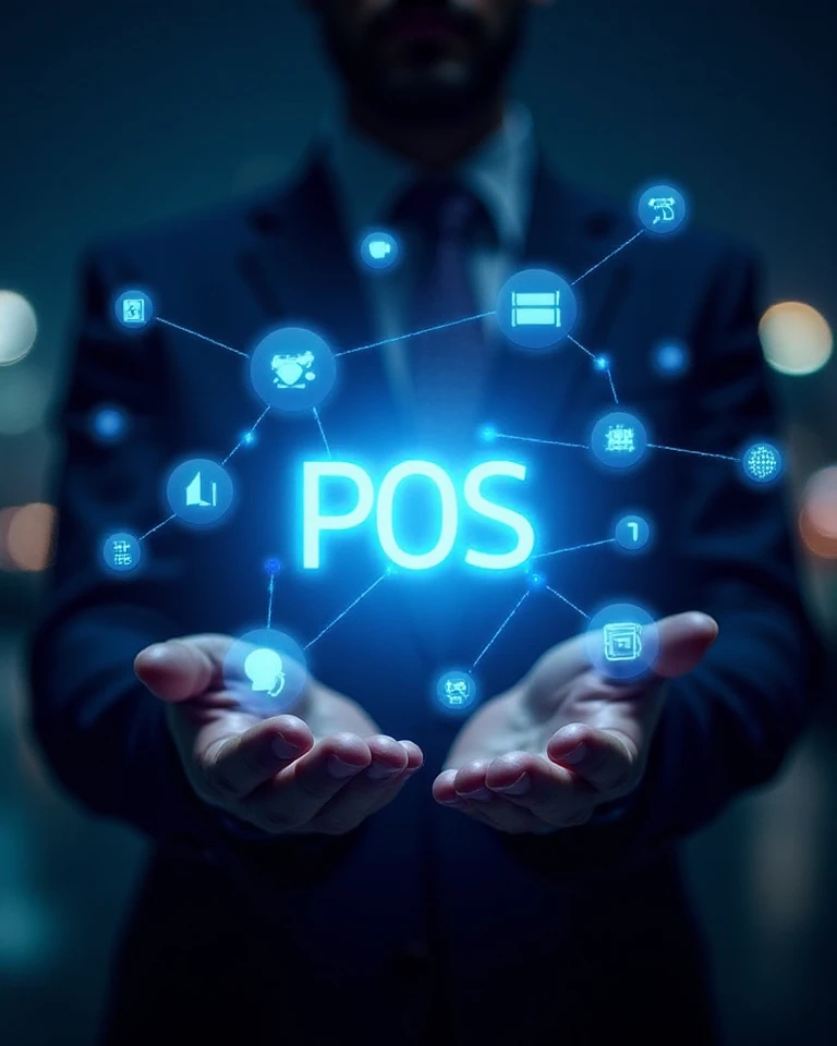 A professional business-themed digital marketing concept showing the ...