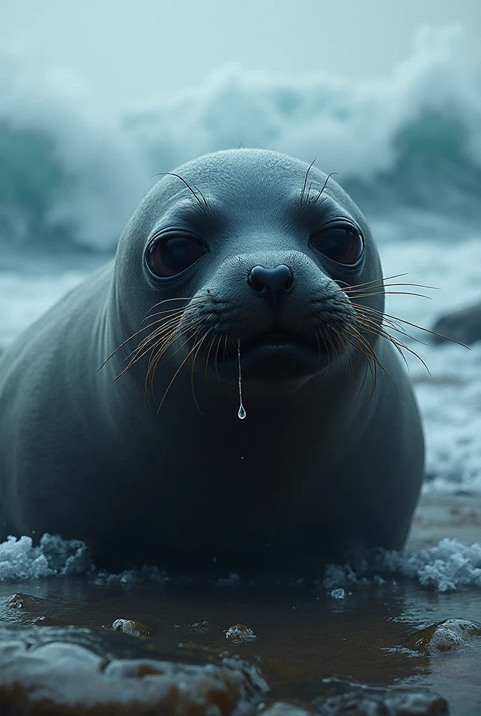 Seal crying - SeaArt AI