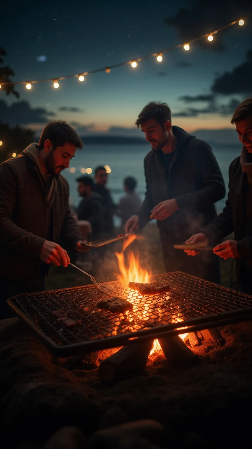 Dramatic movie scene at BBQ event, Keep Food Warm and Appetizing ...