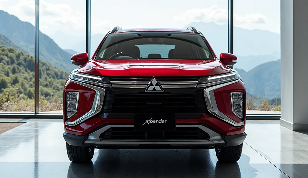 A photo ( front ) view of a polished ( red ) Color 2026 (Mitsubishi ...