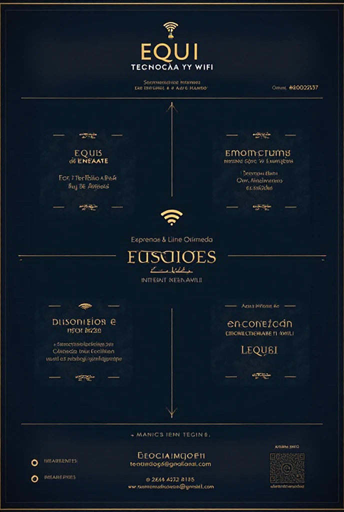 Modern, minimalist, luxury A4 poster design, divided into 4 identical ...