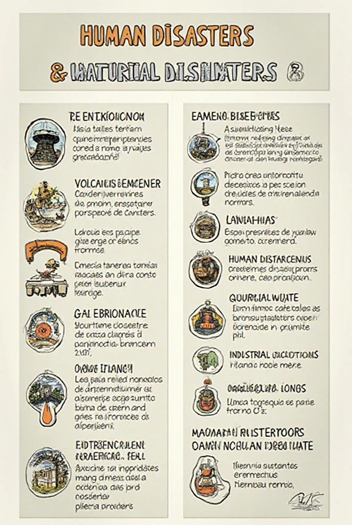Put the title of the card- Human Disasters and Natural Disasters In the ...