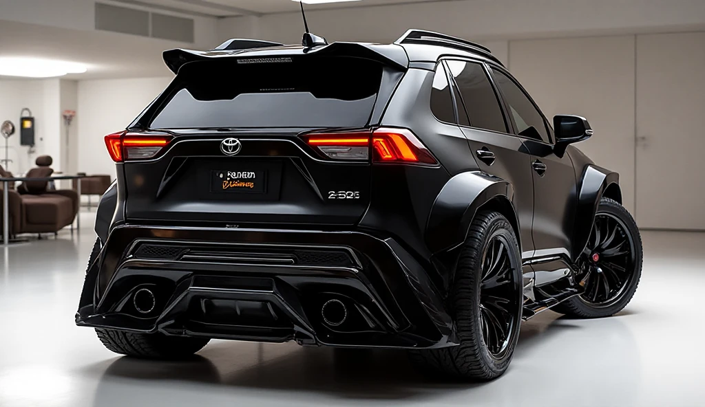 (Design back of a ultra luxurious in (2026 toyota rav4 with a polished ...
