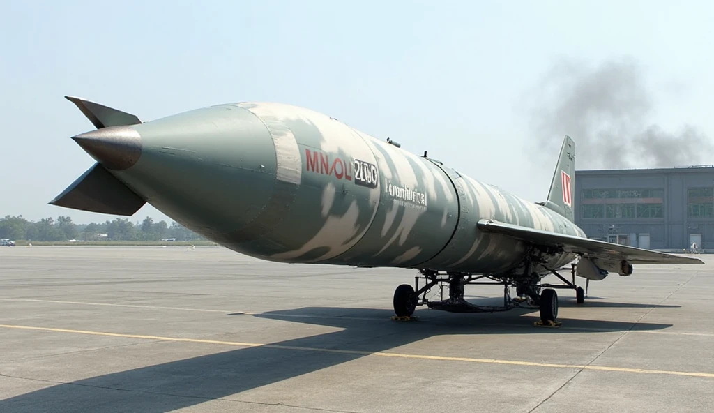 8K Ultra HD image of Exocet MM40 Block III missile at Indonesian air ...